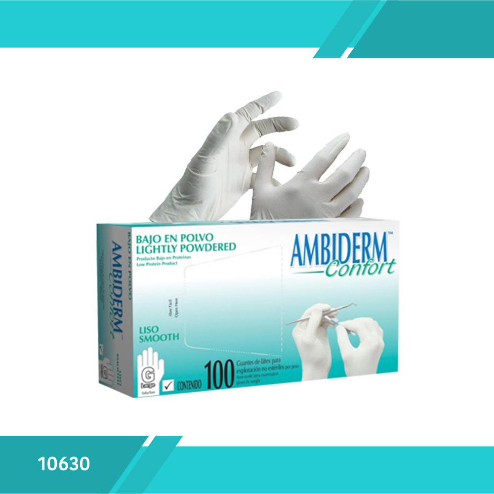 Guantes de látex Ambiderm extra grandes con vitamina E. ¡Proteja sus ...
