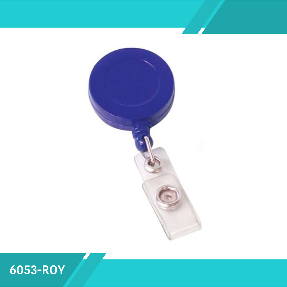 PORTA GAFETE PRESTIGE CON COYAR Y SISTEMA RETRACTIL AZUL – Todo Medica