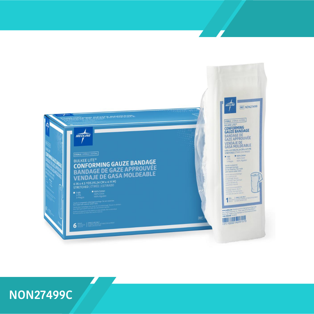 Asegure las heridas con el vendaje de gasa Kling estéril: ¡moldeable y ...